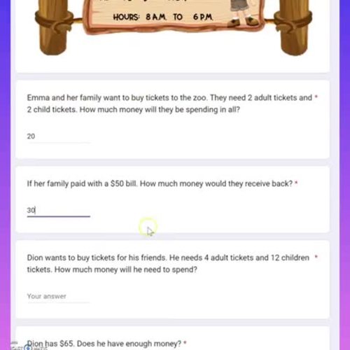 Math Zoo Escape Room | Digital & Printable by SensationalTeachings