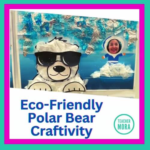 Eco-Friendly Polar Bear Craft - Activity- Polar Bear Craftivity ...