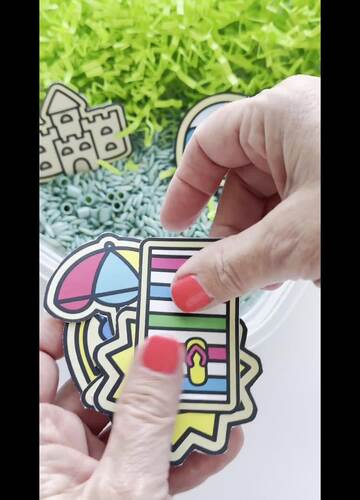 Beach Vocabulary Speech Therapy for Preschool by Candy Apple Speech