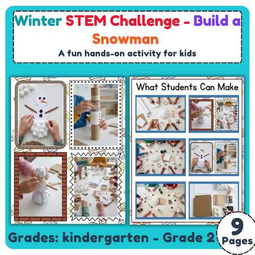 Winter STEM Challenge - Build a Snowman | Hands-On Science For K - 2 Grade