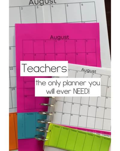 Organize my Life - Calendar (CANVA Template) by MrsPacheco | TPT