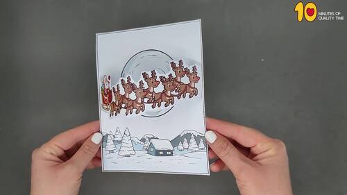 Santa Claus Riding His Reindeer Sleigh Craft by 10 Minutes of Quality Time