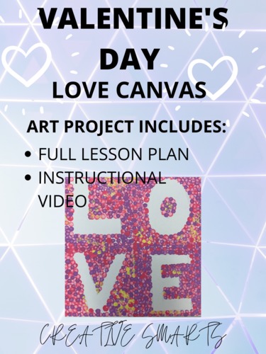 Valentine's Day LOVE on Canvas by Creative SmArts | TPT