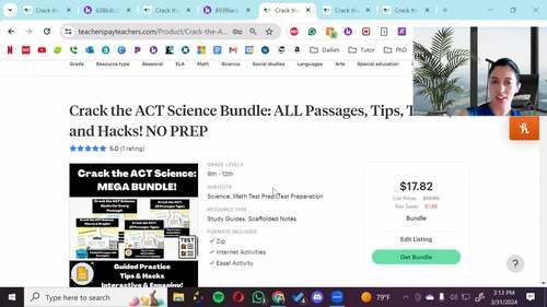 ACT Prep Science Bundle: ALL Passages, Tips, Tricks, and Hacks! | TPT