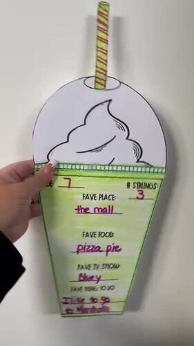 All About Me Back to School Craft by The Teaching Diva Corner | TPT