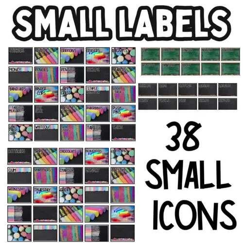 Chalkboard Toolbox Labels with Editable Chalkboard Templates Included