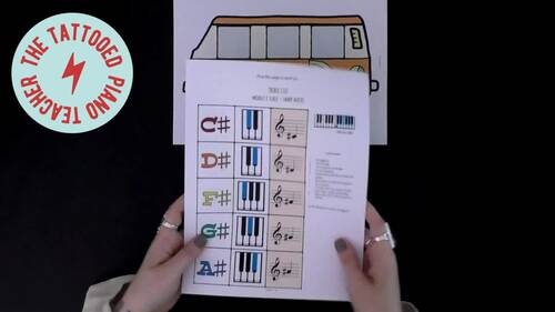 MUSIC THEORY PUZZLES | Summer Beach Matching Game: Sharps & Flats Note ...