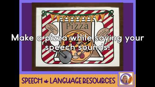 Articulation Game for speech and language therapy: Speech Pizza | TPT