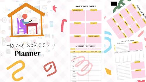Ultimate Homeschool Planner Printable Pages Bundle by First Educate Mind