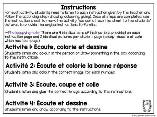 French Spring Listening Activities | Les activités d'écoute du printemps