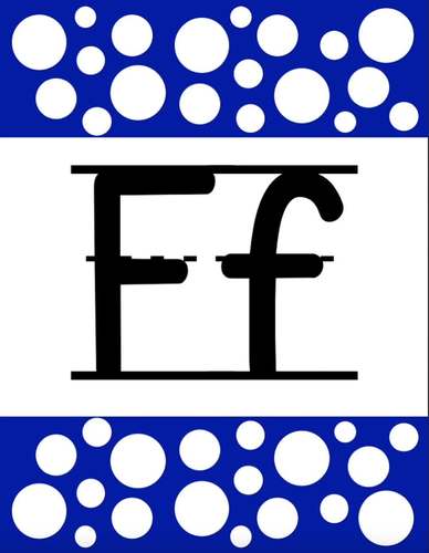 Dark Blue Polka Dot Party Alphabet Posters: Set #2 by Magical Miss Meg