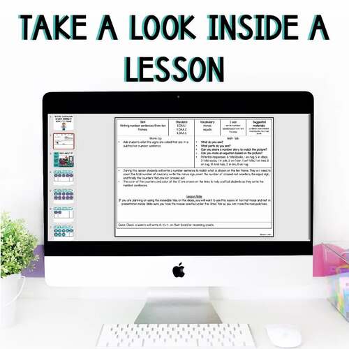 Subtraction to 10 Kindergarten Digital Interactive Teaching Slides and ...