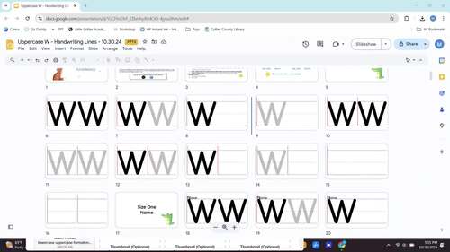 Dotted Handwriting Paper Uppercase W | Primary Lined Writing Practice ...