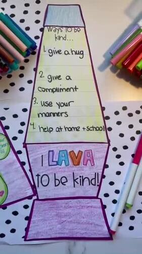 Character Education Kindness Craft | SEL by The Teaching Diva Corner