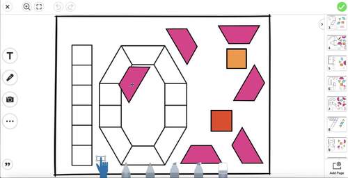 Digital Manipulatives for Seesaw™ and Google Slides™: Pattern Block ...