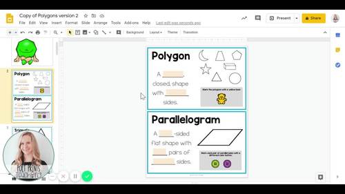 Third Grade Geometry, Distance Learning, Google Classroom | TpT
