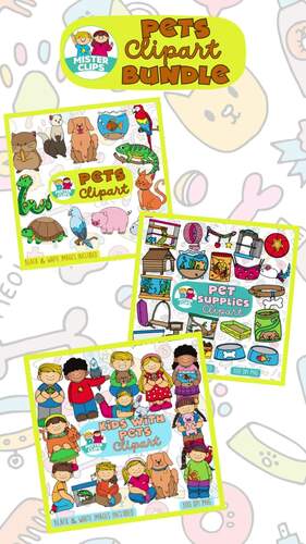 Pets Clip Art BUNDLE by Mister Clips | TPT