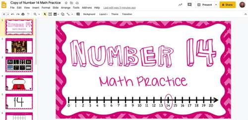 Interactive Google Slides for Distance Learning: Numbers 11-20 by True ...