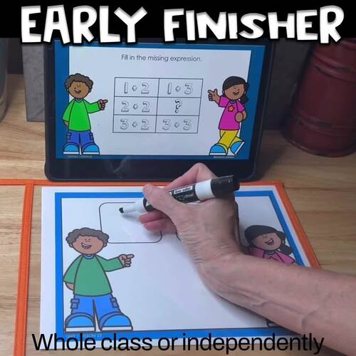 Addition Chart Missing Expression 1st Grade Early Fast Finisher Bins