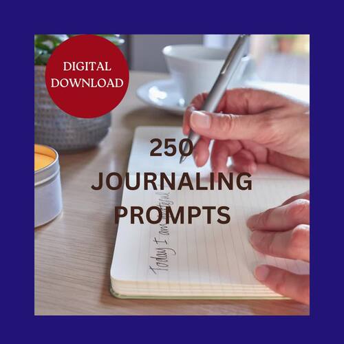 250 Journaling Prompts for Self-Discovery - Digital Download – Printable