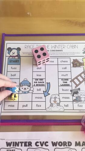 Winter Phonics Review Bundle: Games & Activities for Kindergarten ...