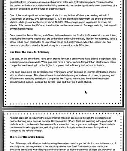 Electric vs. Gas Cars Argumentative Writing | Clean Energy ...