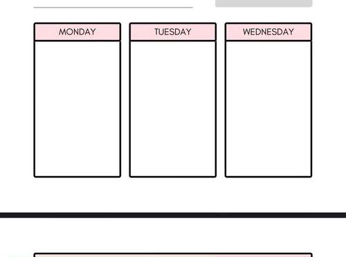 Weekly Planner, Teacher Planner, Classroom Planner, Organization