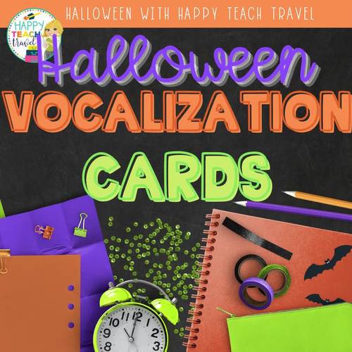 Halloween vocal exploration cards by Happy Teach Travel | TPT