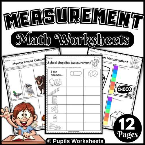 Kindergarten Measurement Worksheets I Measurement Activities for ...