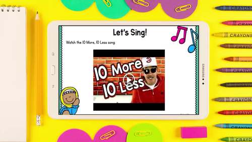 Add and Subtract 10 & 100 Mini Lesson Google Slides Distance Learning