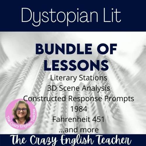Dystopian Bundle of Lessons Literacy Stations Distance Learning | TPT