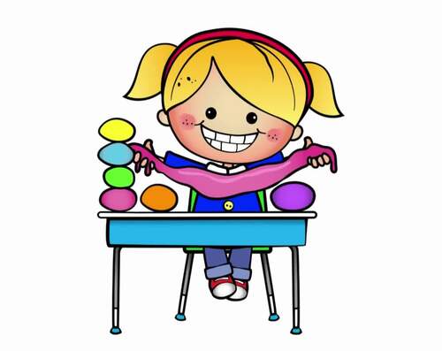 Kindergarten Day. Clipart in Color & Black/white. {Lilly Silly Billy}