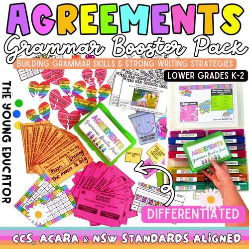 Agreements Activities | GRAMMAR BOOSTER PACK | Differentiated | Grades ...