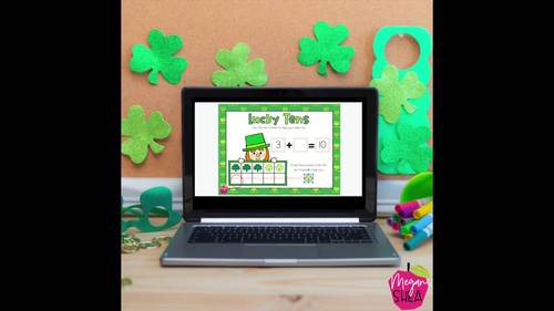 St. Patrick's Day Digital Making 10 for Google Slides Distance Learning