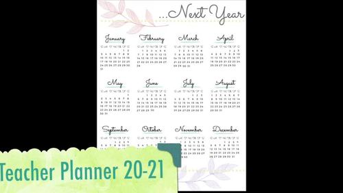 Printable Teacher Planner 2020-2021 by Ahousto | TPT