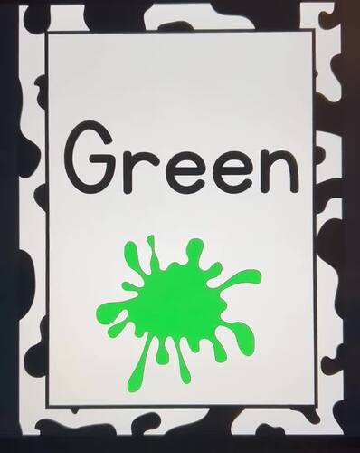 Cow Print Colors Posters by TeachingWithMsEaster | TPT