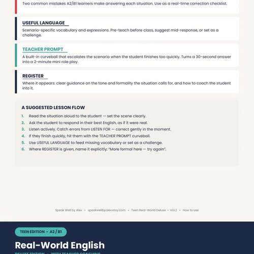 ESL Speaking Practice for Teens Vol 2 | Real-Life Situations + Coaching ...