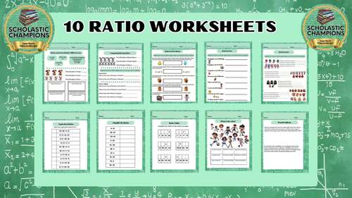 RATIOS - 5th 6th Grade Math Worksheets for Middle School | TPT
