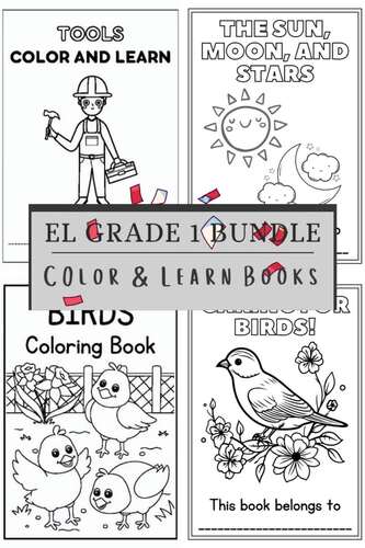 Grade 1 EL Modules Color and Learn Printable Books BUNDLE with FREE Gift!