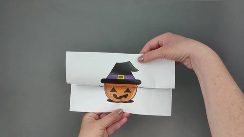 Ghost Pops Out of Pumpkin - Halloween Craft by 10 Minutes of Quality Time