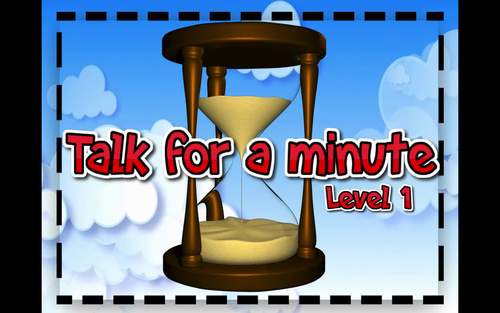 TALK FOR A MINUTE - LEVEL 1 - EFL/ESL Speaking Practice) by ...