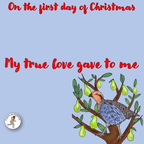 Twelve Days of Christmas Coloring Music Singing Lessons by Catch-Up ...