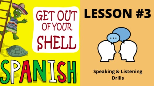 Spanish Lesson #3 - Speaking & Listening Drills - Beginner - Mexican Accent
