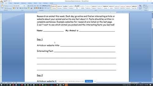 Distance Learning - Five Day Online Topic Research Project - EASY AT HOME!