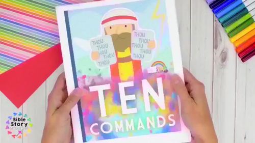 The Ten Commandments Bible Activity Pack by Preschool Mom | TPT