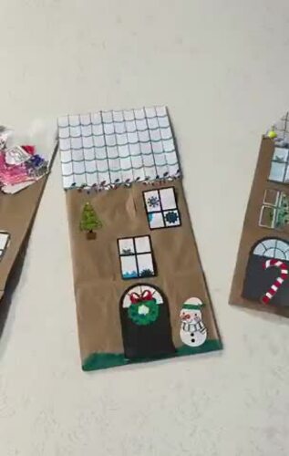 Gingerbread House Paper Bag Christmas Craft by The Keele Deal | TPT