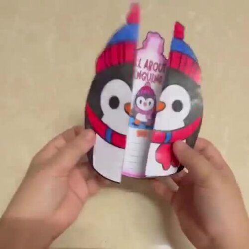 All About Penguins Winter Craft Activity Penguins Writing Penguins Template