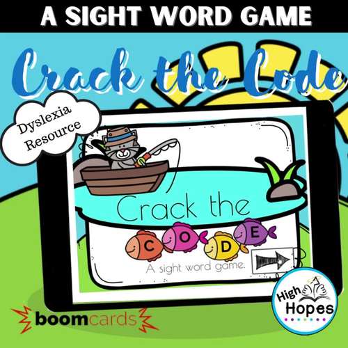 Sight Word Crack The Code Boom Card™ by High Hopes Helper | TPT
