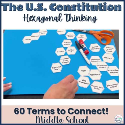 U.S. Constitution Activities | Middle School | Hexagonal Thinking | Fun