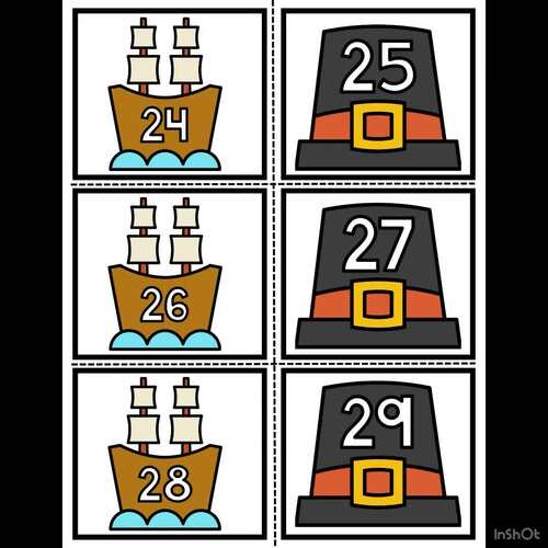 Thanksgiving Even & Odd Pocket Chart Calendar Cards by Serendipity Math ...